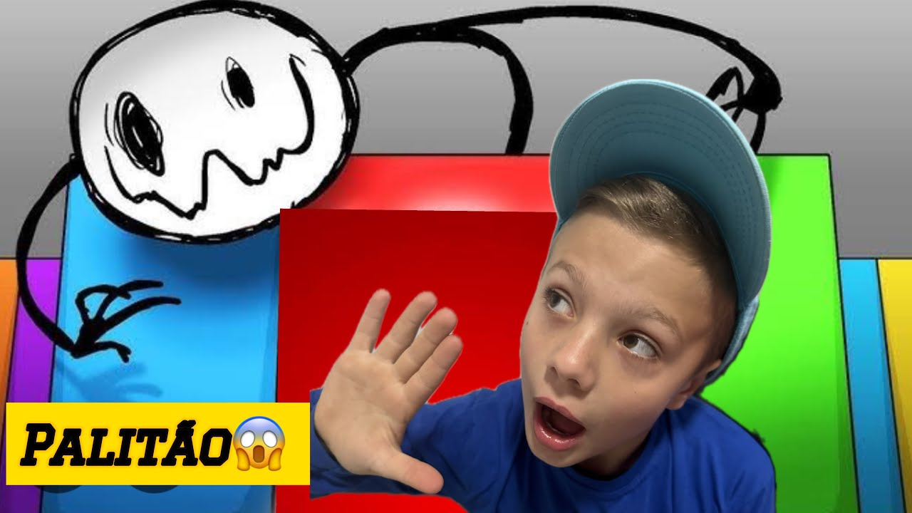 ROBLOX- VENCEMOS o PALITÃO no ESCONDE ESCONDE Das CORES- MATHEUS ...