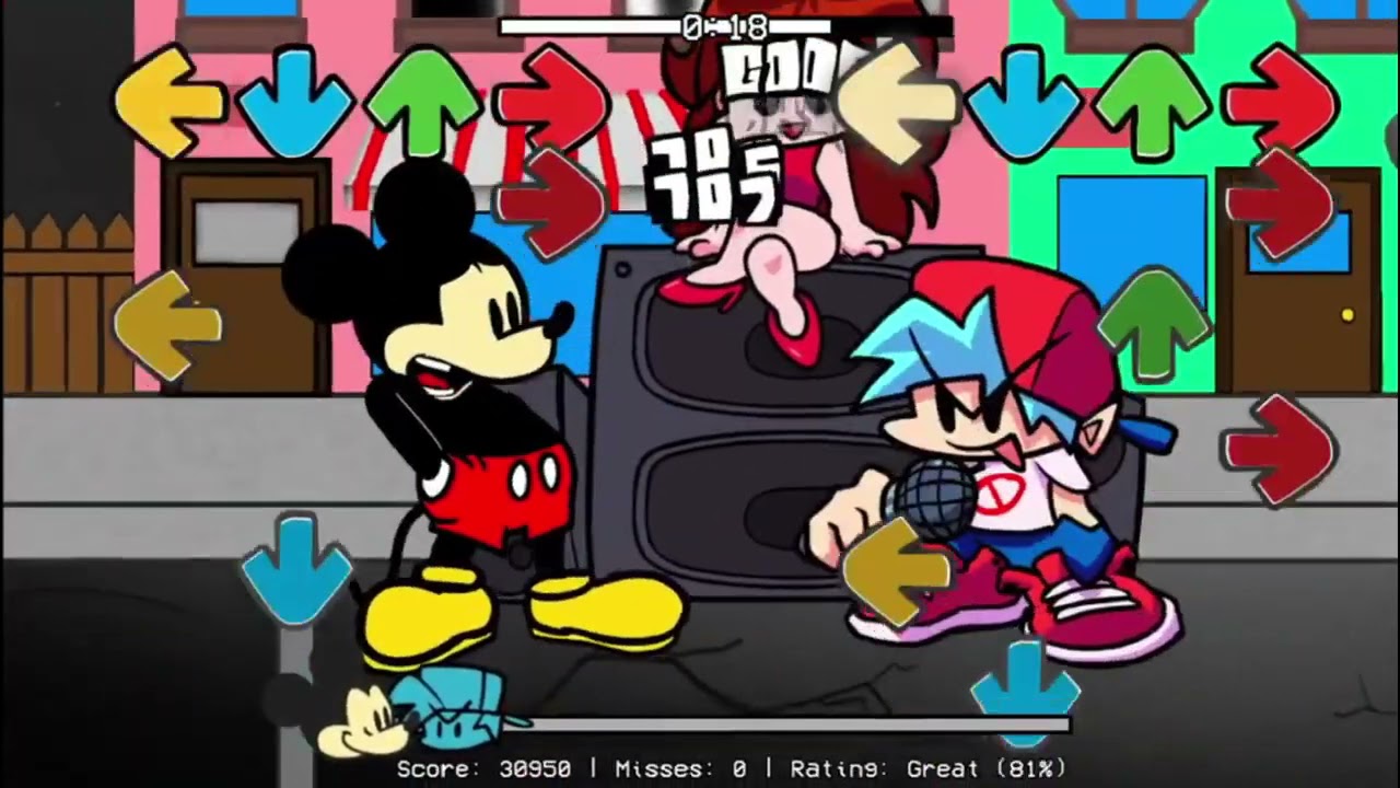 VS Sad Mickey Mouse But it's reanimated And Colored | FNF mods - YouTube