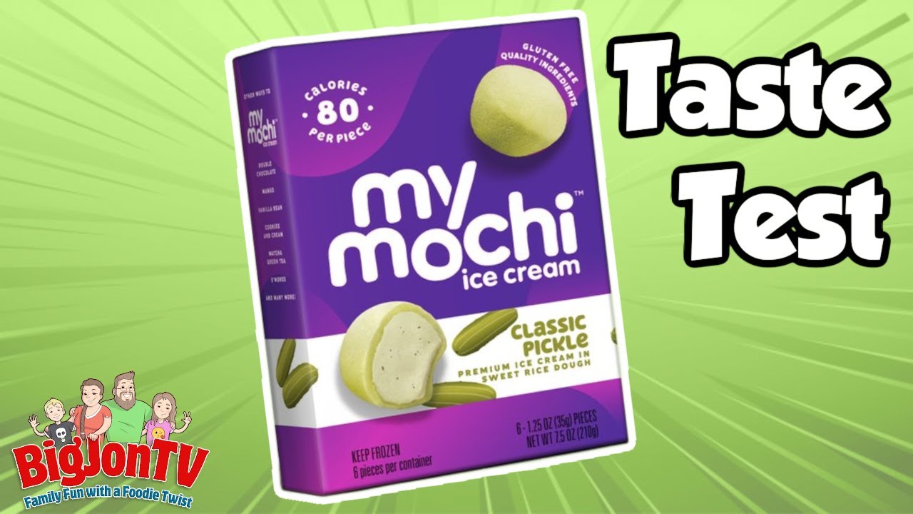 My/Mochi Classic Pickle Mochi Ice Cream - YouTube