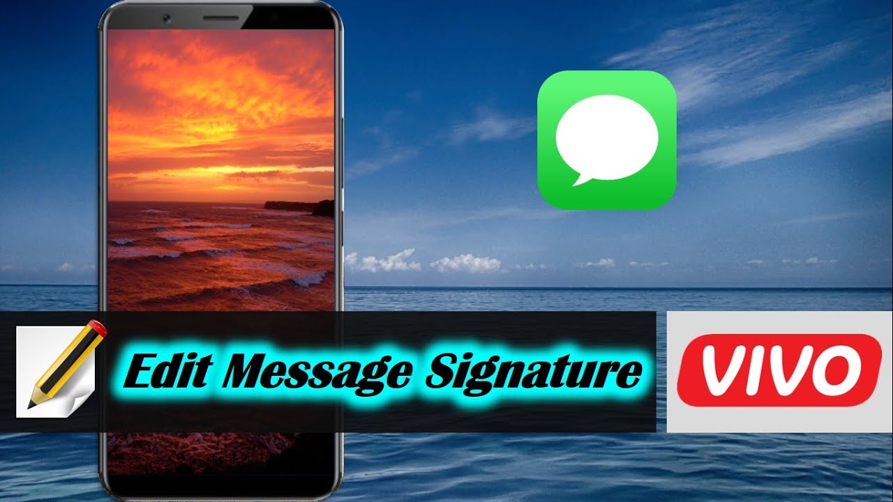 How to Edit Message Signature on Vivo - YouTube