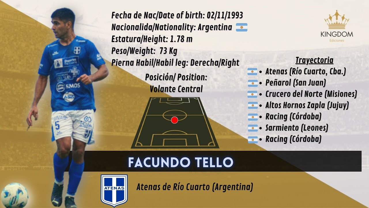 Facundo Tello // Volante Central - YouTube