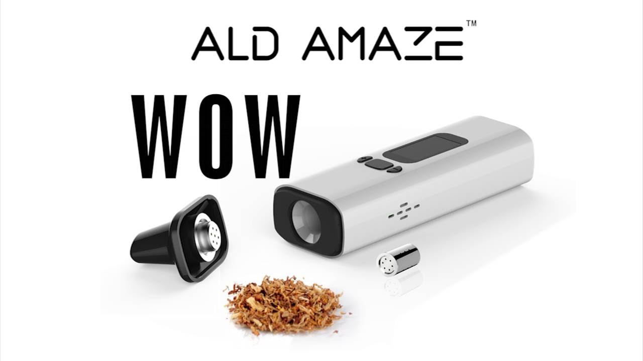 ALD AMAZE WOW, ceramic vaporizer for dry herb - YouTube