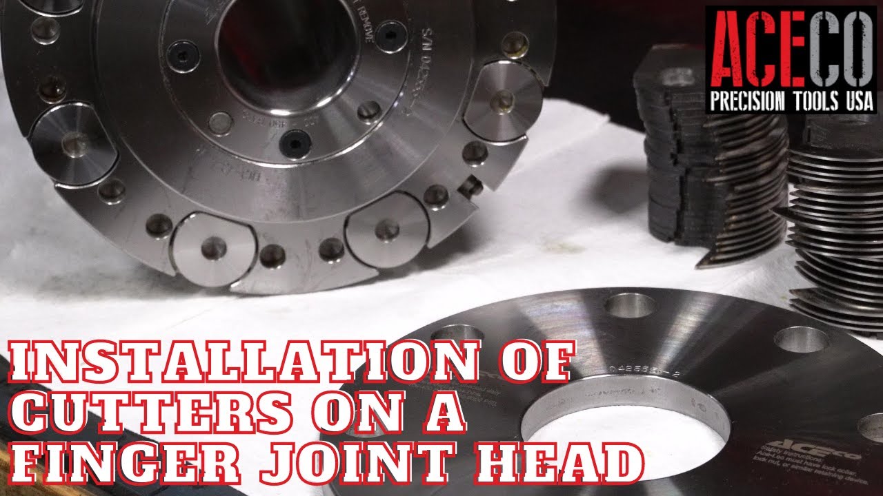 Installation of Cutters on a Finger Joint Head - YouTube