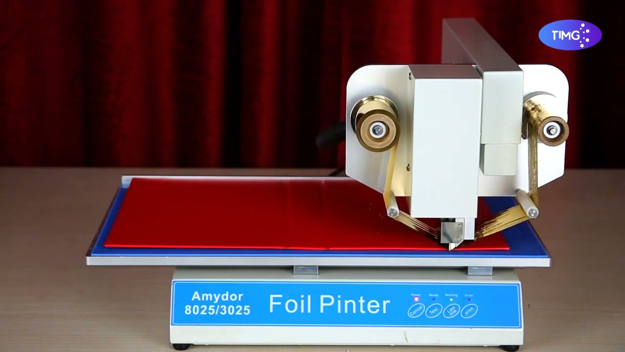 Maquina de hot stamping 3025 - YouTube