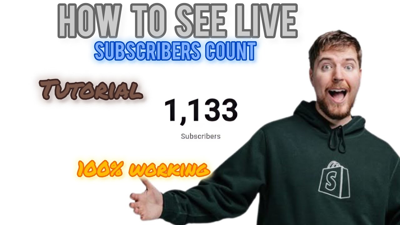 How to see live subscribers count | 100% working | Full tutorial - YouTube