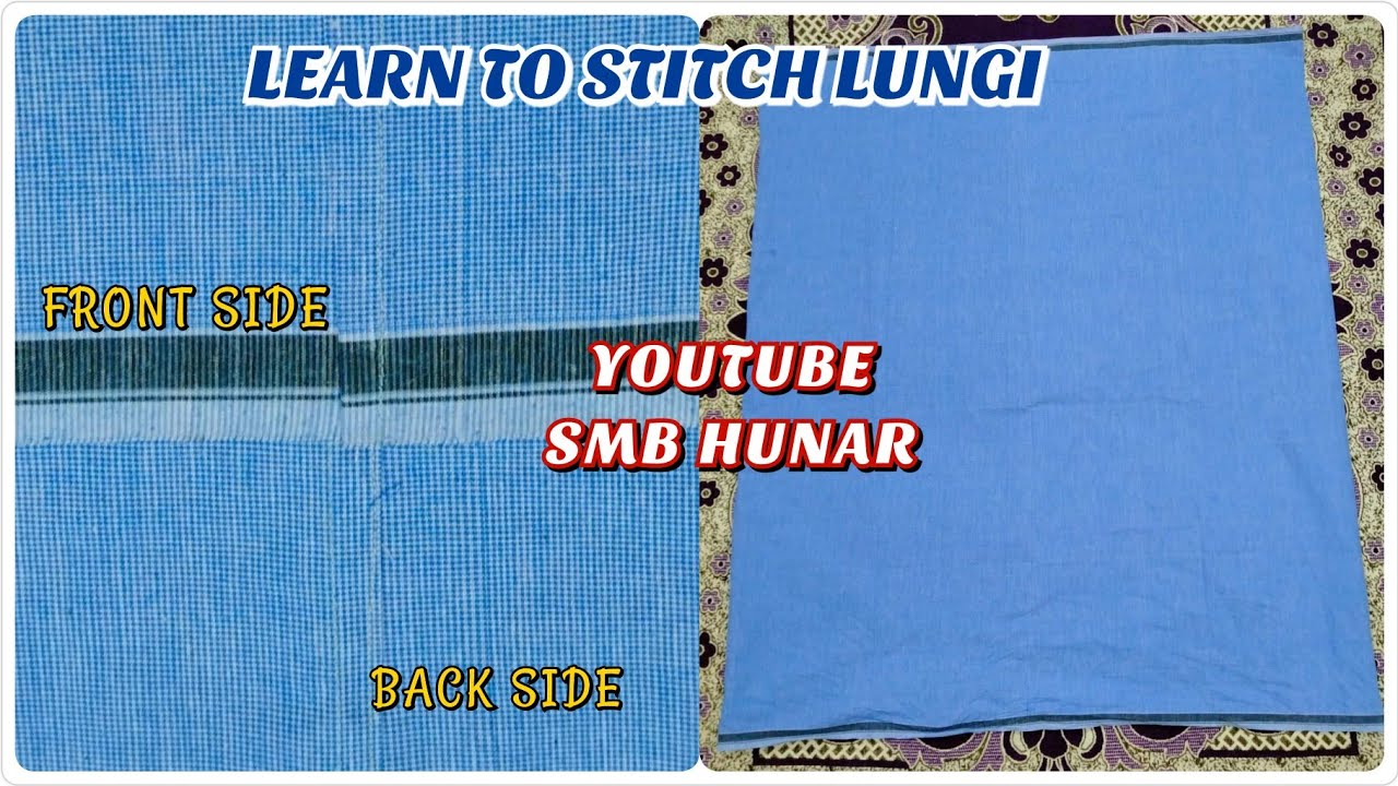 How To Stitch Lungi - YouTube