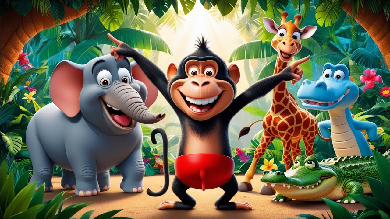 The Baboon's Bum Song | Fun and Silly Jungle Adventure for Kids - YouTube