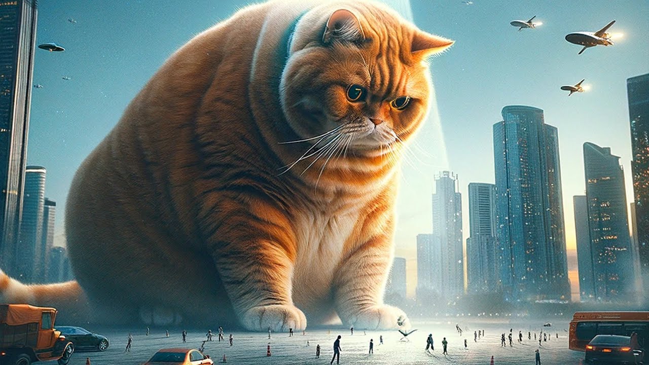 The cute cat turned into a giant because of greed😭 #cats - YouTube