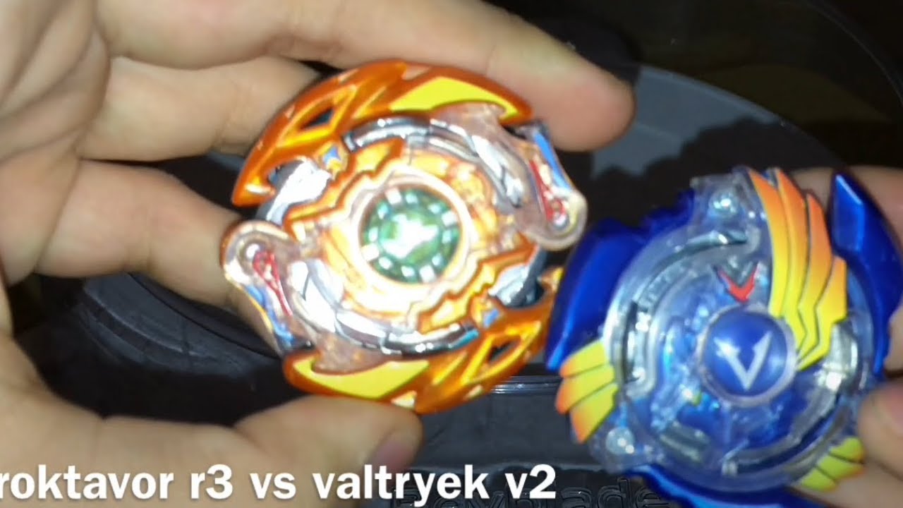Roktavor R3 vs Valtryek V2 - Beyblade Burst Evolution - YouTube