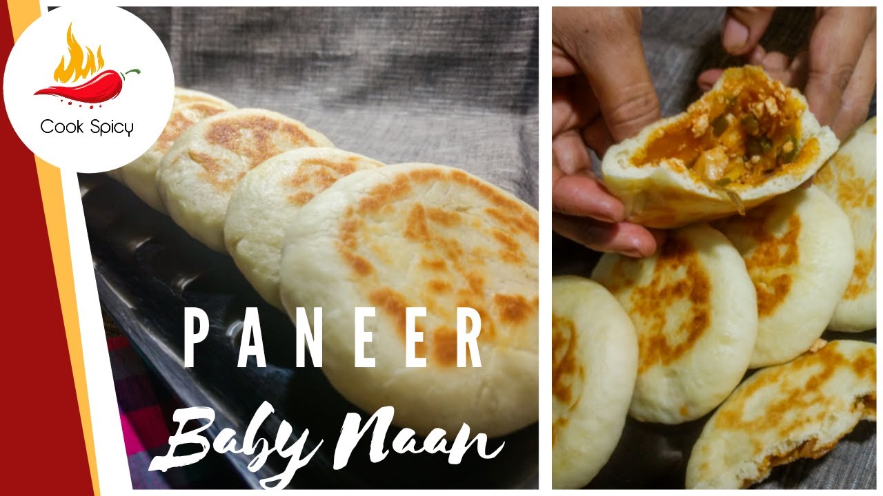 Paneer Baby Naan | Masala Kulcha | Baby Naan On Tawa Recipe In Bengali ...