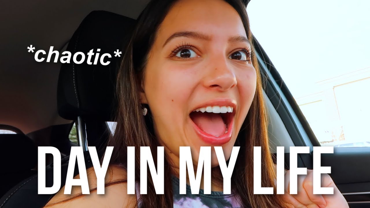 a chaotic day in my life: balancing college and ~influencing~ - YouTube