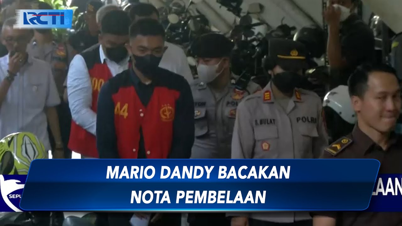 Mario Dandy Bacakan Nota Pembelaan saat Sidang - SIP 23/08 - YouTube