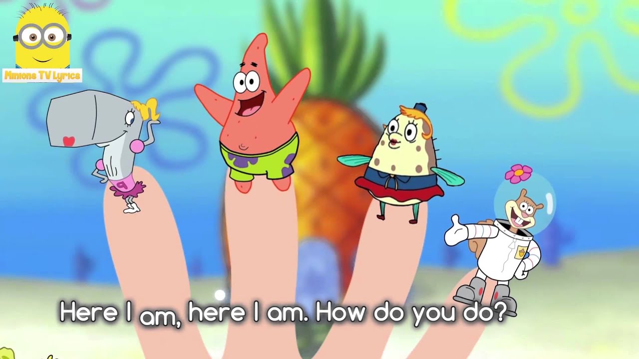 Spongebob Squarepants Finger Family \ Nursery Rhymes and More Lyrics ...