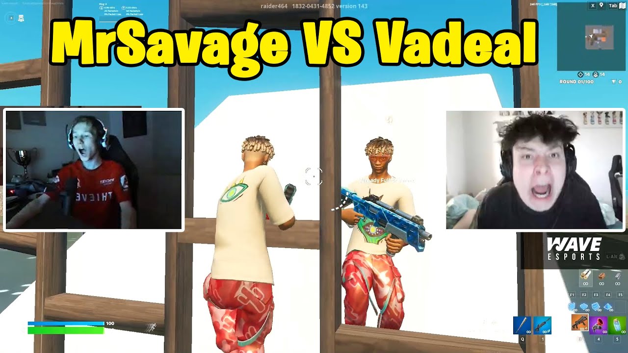 MrSavage VS Wave Vadeal 1v1 INSANE Buildfights! - YouTube