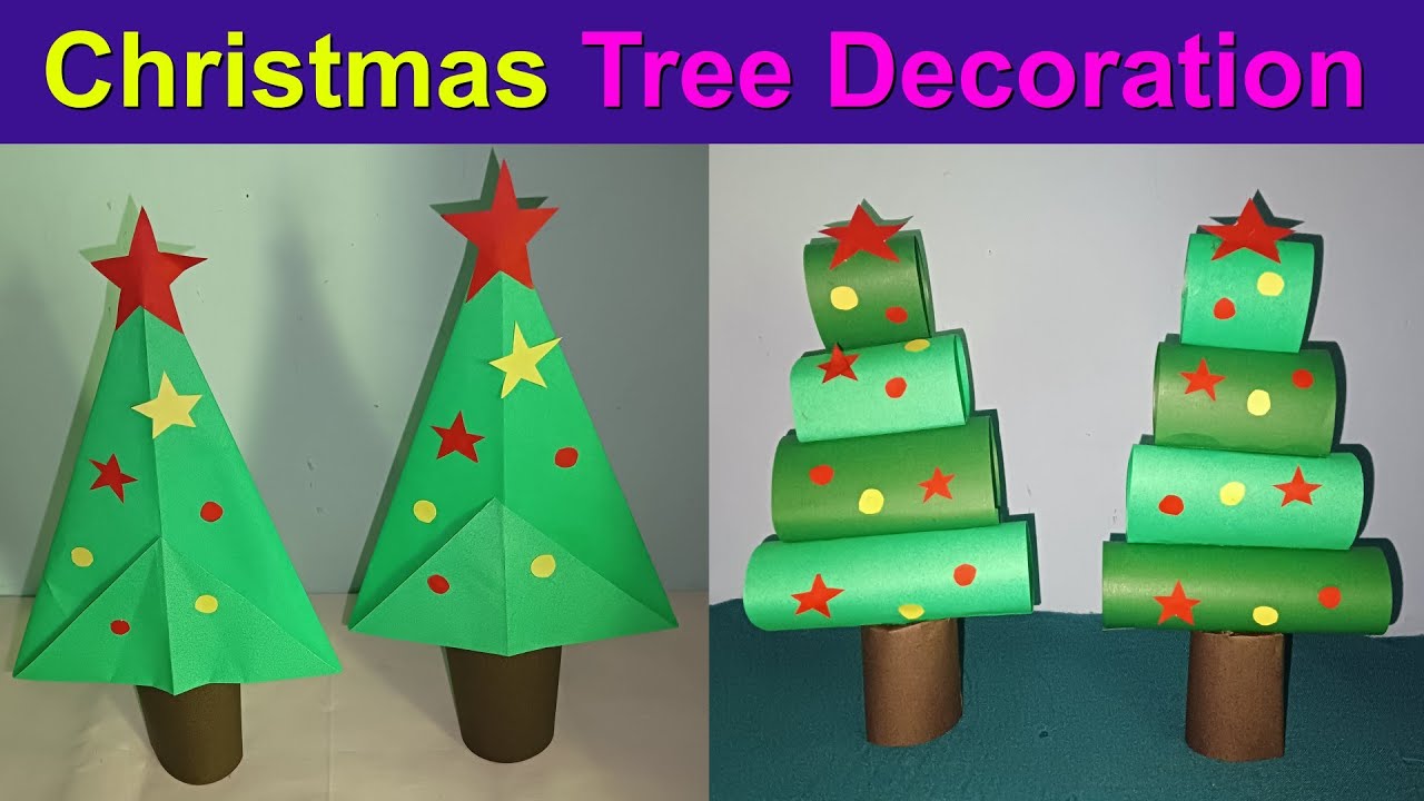 Paper Christmas Tree | DIY | How To Make a 3D Christmas Tree ...