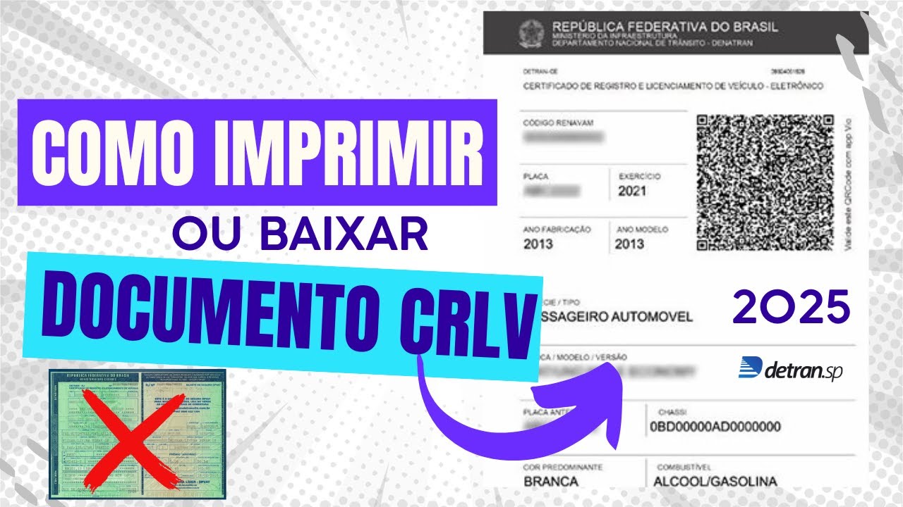 Como BAIXAR ou IMPRIMIR o CRLV DIGITAL, DOCUMENTO DE LICENCIAMENTO Muito fácil e rápido 2025 ...