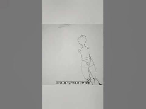 How to Draw A Human Body Sktech (Easy ) - YouTube