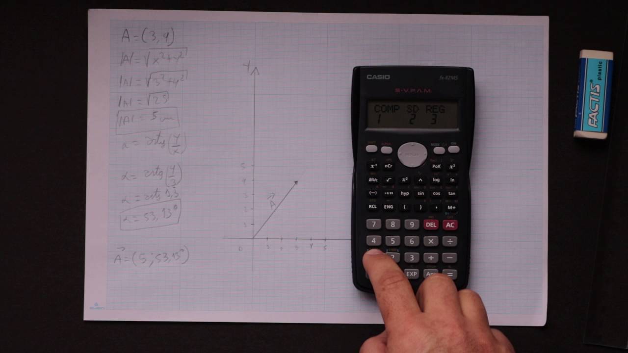 Nota vectores calculadora polar rectangular - YouTube