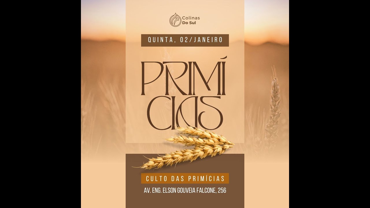 CULTO DAS PRIMICIAS | 02/01/2025 - YouTube