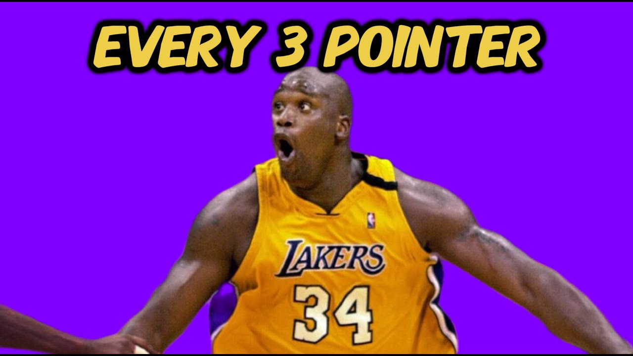 EVERY SHAQ 3 POINTER - YouTube