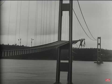 Tacoma Narrows Bridge Collapse in Stunning 4K | AI Remastered & Enhanced Clarity