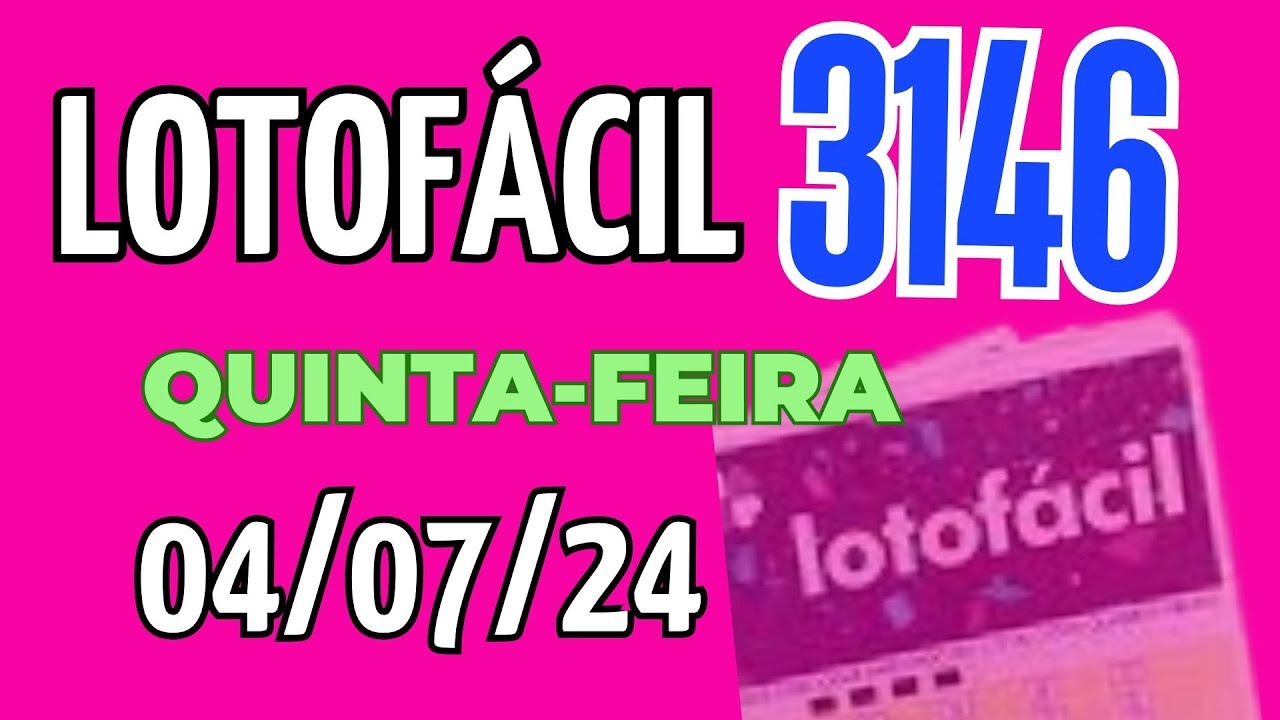 Sorteio da Lotofácil 3146 - Resultado da Lotofácil concurso 3146 - YouTube