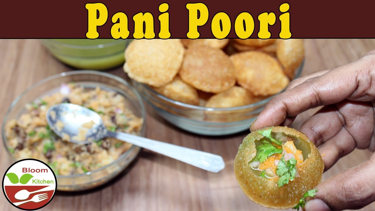 How to make Pani Poori Recipe at Home | Golgappa Recipe | Puchka Recipe ...