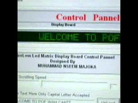 Dot Matrix scrolling LED display using 8051 - YouTube