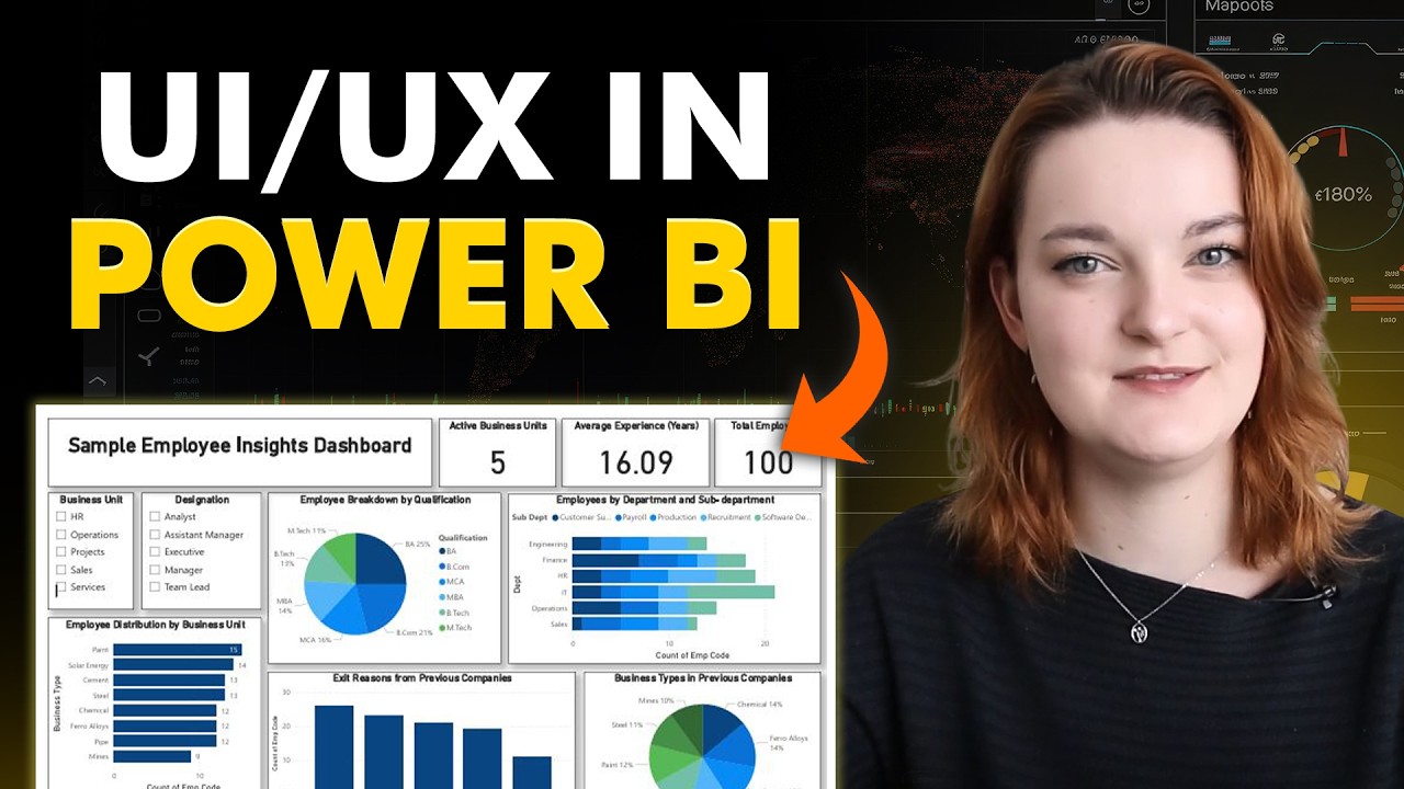 Power BI UI/UX Tutorial for Beginners | Design Clean Dashboards - YouTube