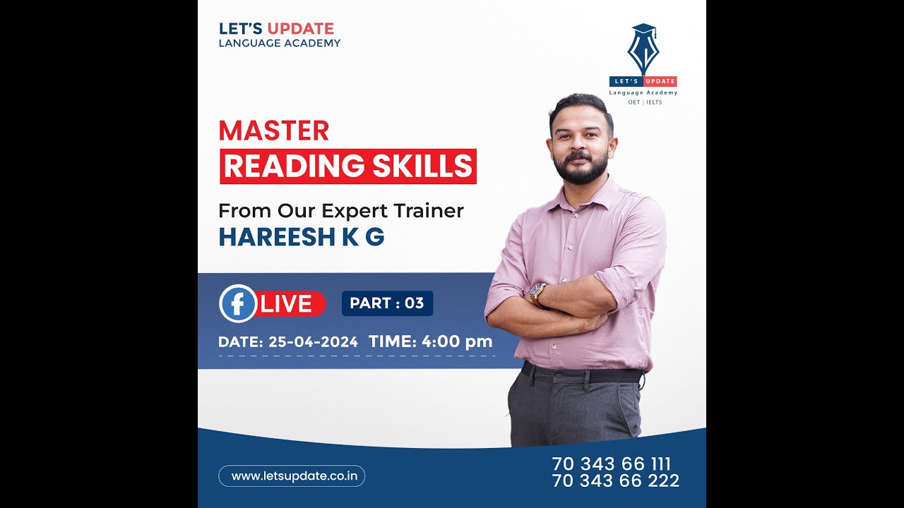 MASTER READING SKILLS (PART - 03) - YouTube