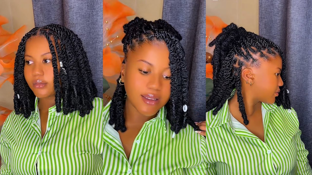 The prettiest COCO TWIST 🔥|| how to do coco twist/fluffy/loose braids ...