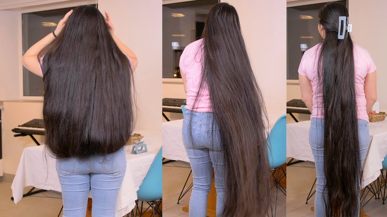 RealRapunzels | Massive Folded Hair and Special Buns (preview) - YouTube