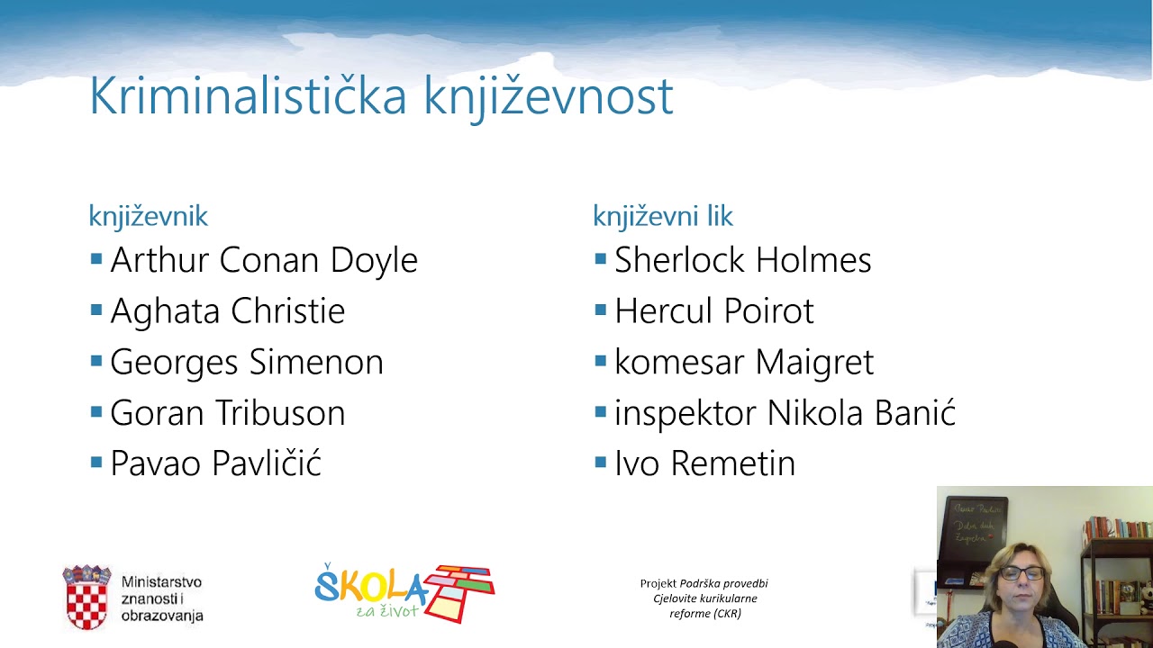 Hrvatski jezik, 7. razred, Kriminalistička pripovijetka - YouTube