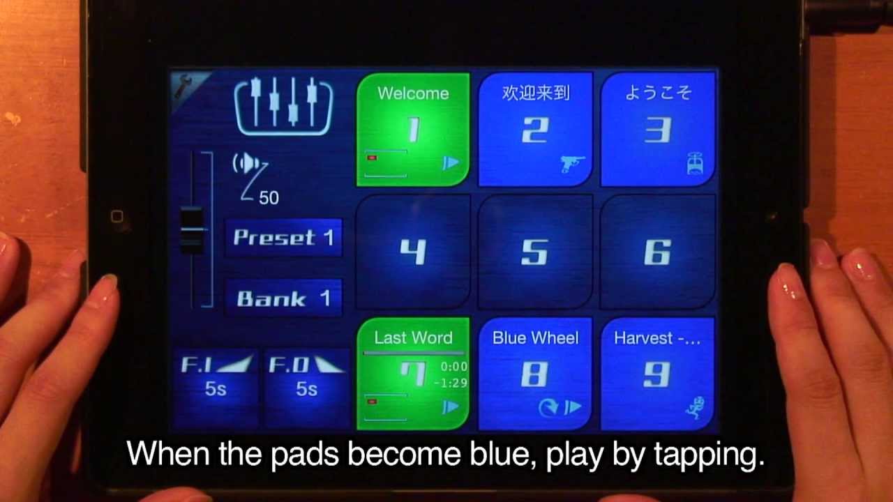 DEMO - CueZy 9 Pad Sampler App for iPhone, iPad, iPod touch - YouTube
