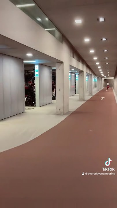 World's Largest Bicycle Parking Garage - YouTube