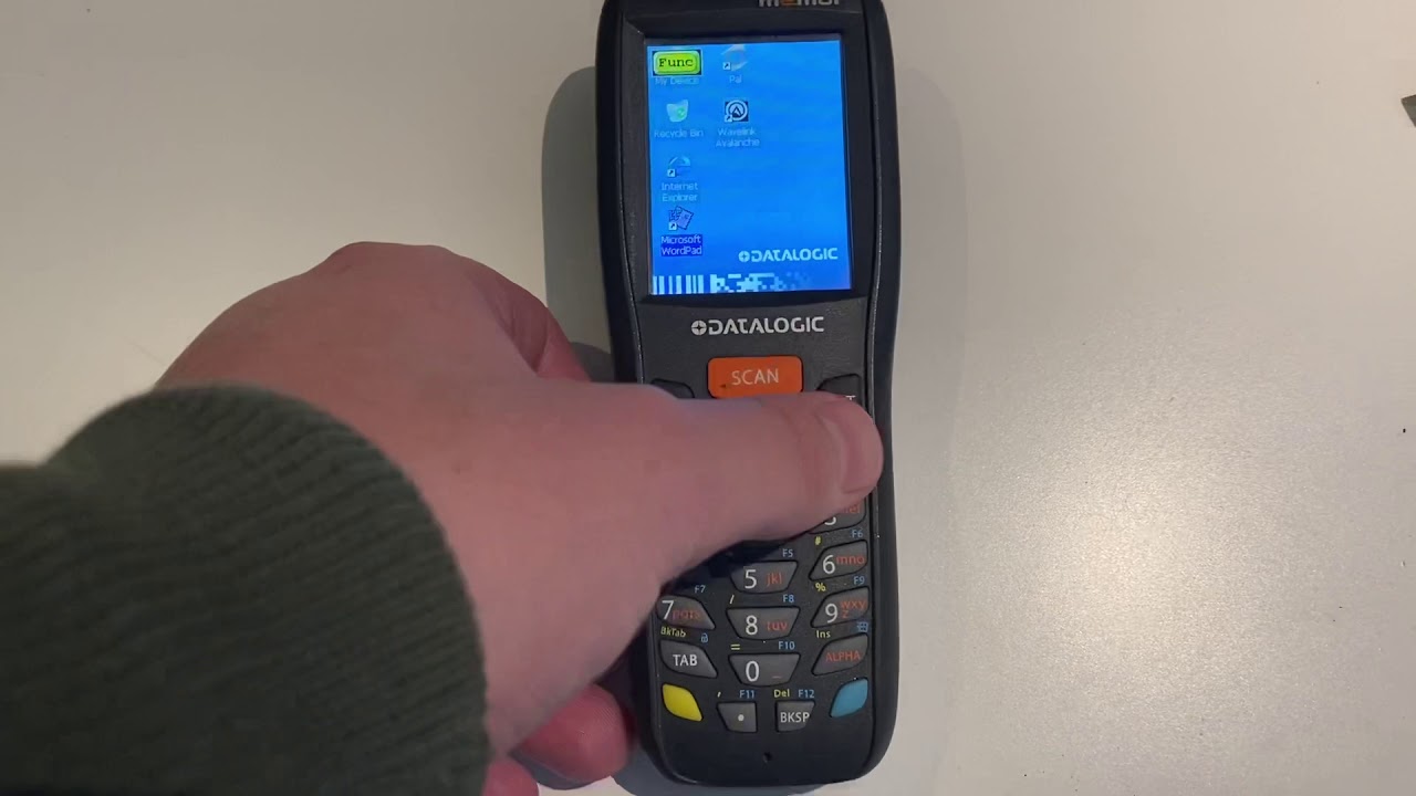 Datalogic Memor X3 exit DDU application lock - YouTube