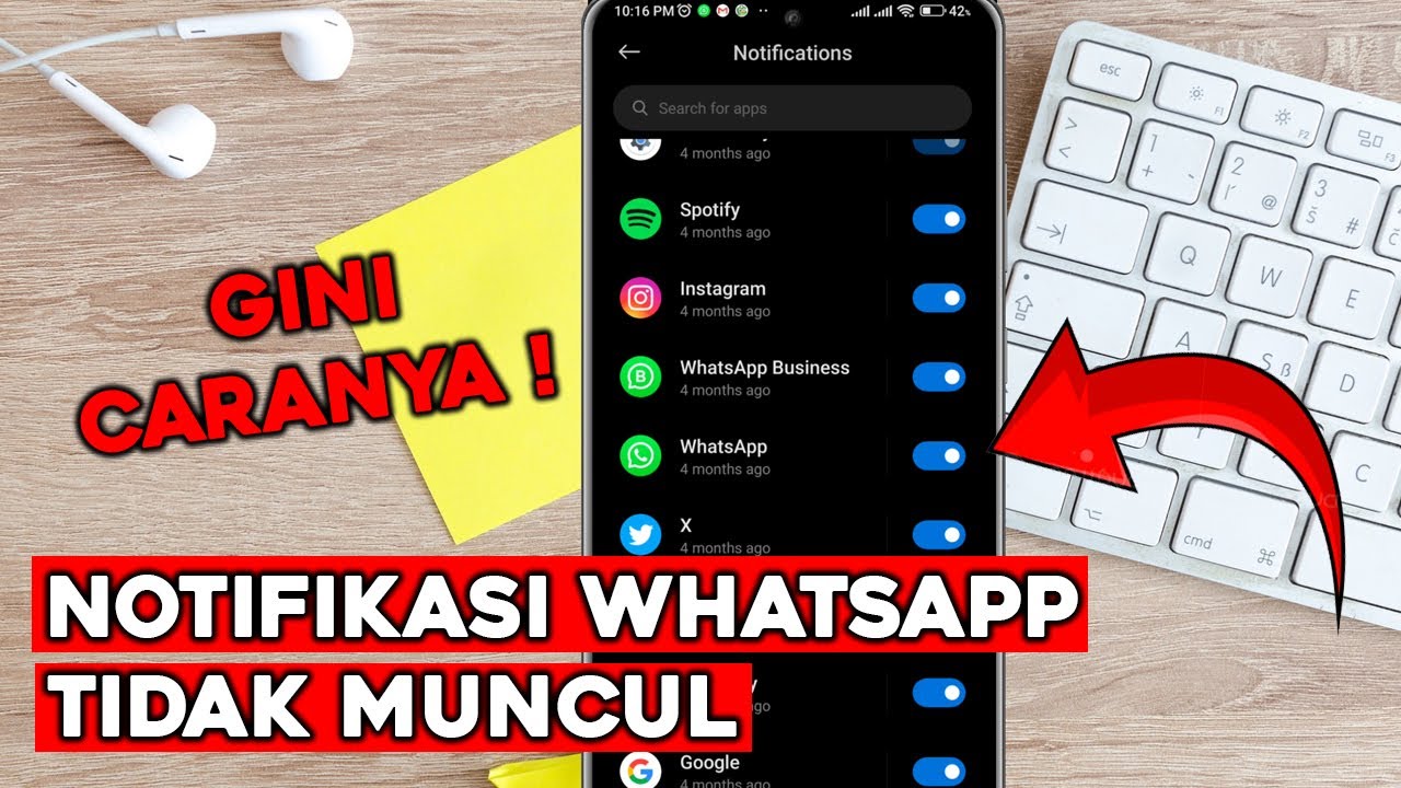 Notifikasi WA Tidak Muncul, Cara Mematikan Notifikasi Whatsapp - YouTube