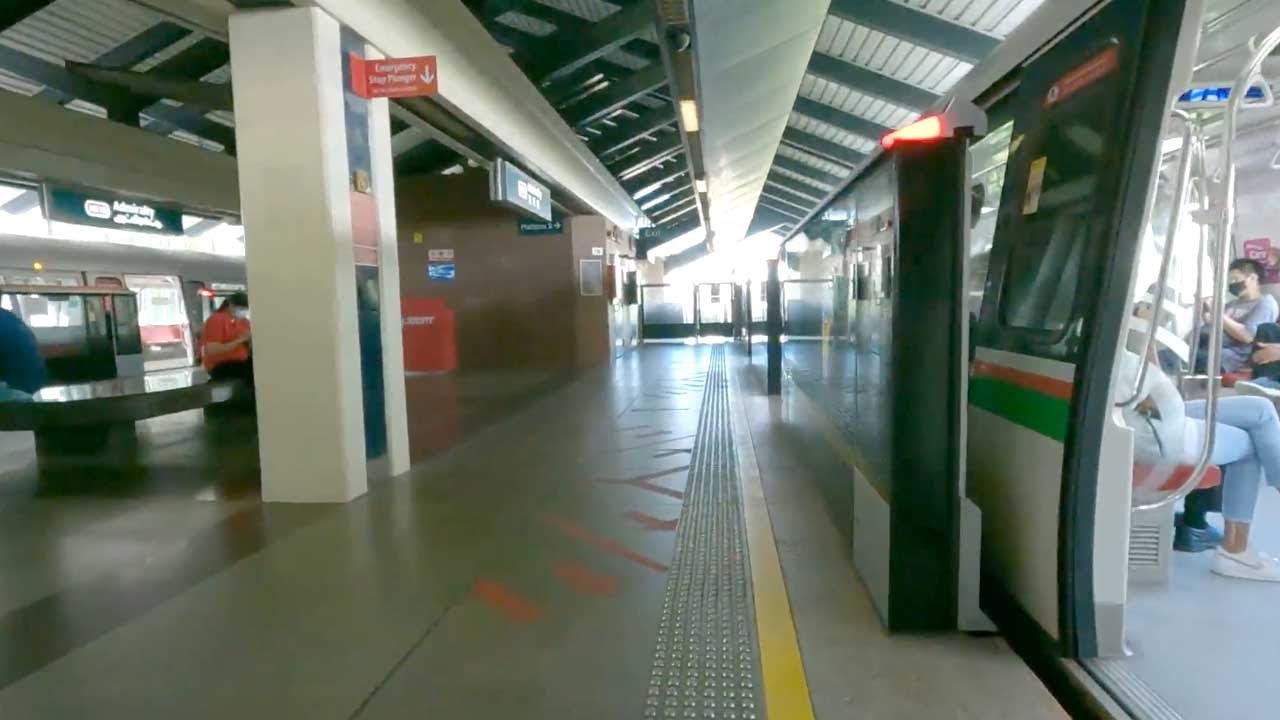 Singapore MRT ride from Admiralty to Marymount train station - YouTube