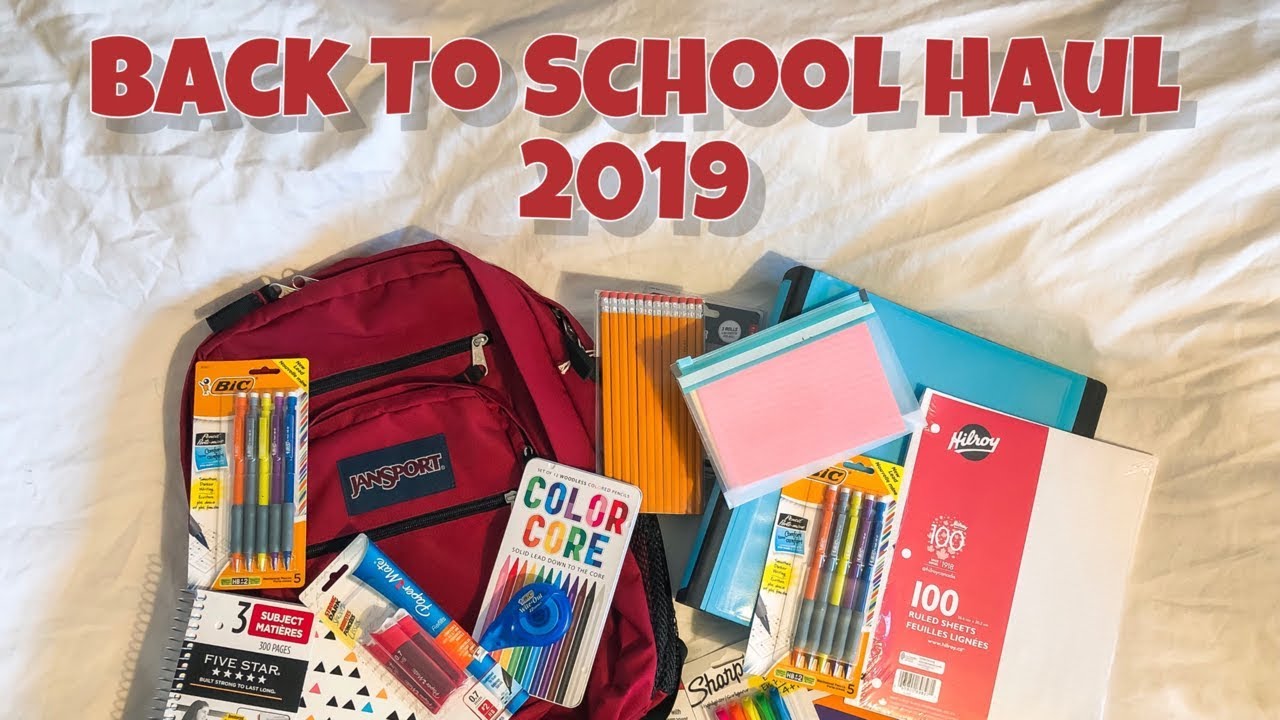 BACK TO SCHOOL SHOPPING 2019 + HAUL︱Tips For High School Supplies ...