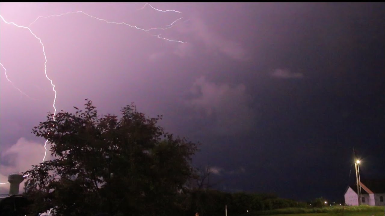Early Morning Severe Storm with Straight Line Winds & Lightning ...