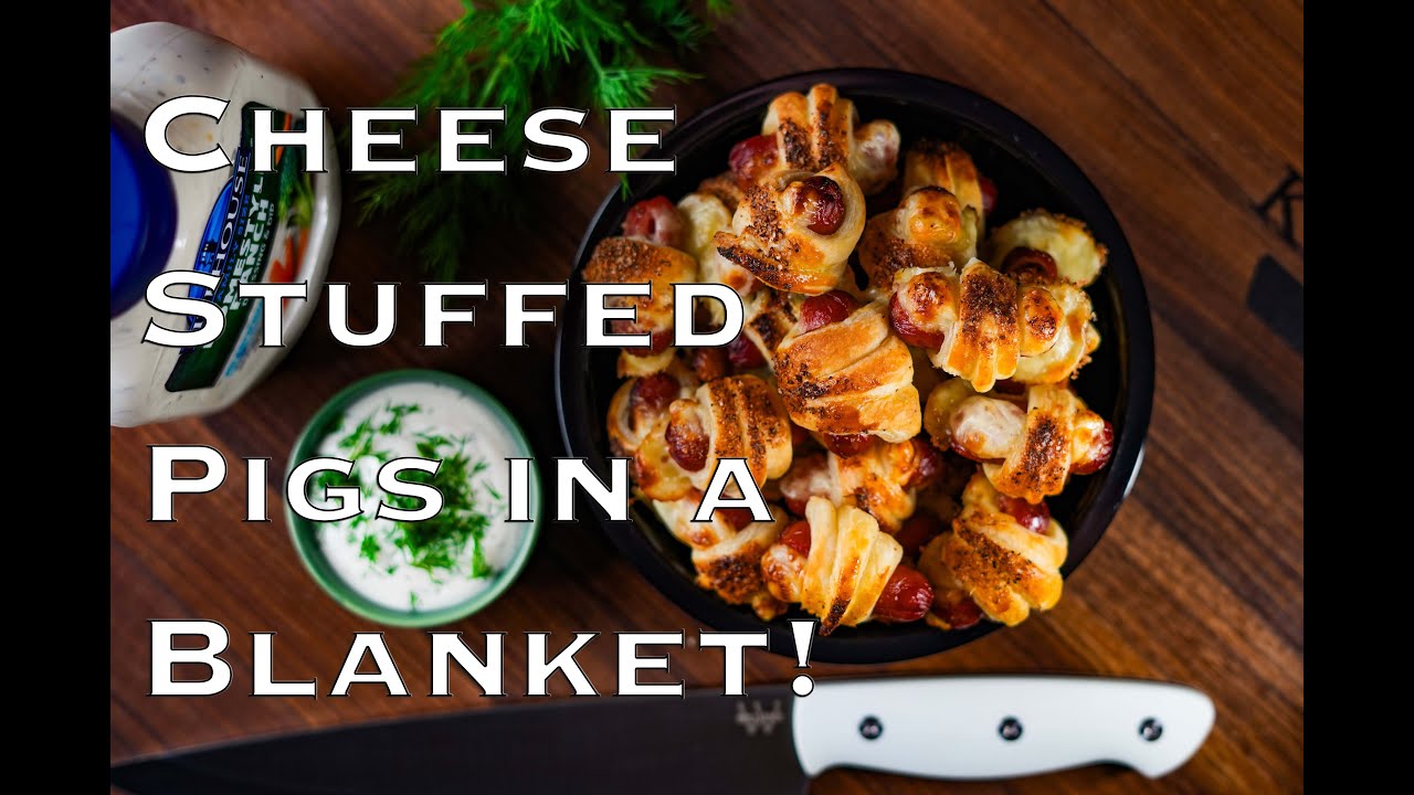 Indulge In Ultimate Cheesy Goodness: Stuffed Pigs In A Blanket! - YouTube