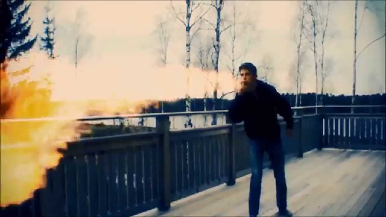 Real Life Fireball justu & Substitution Justu - YouTube