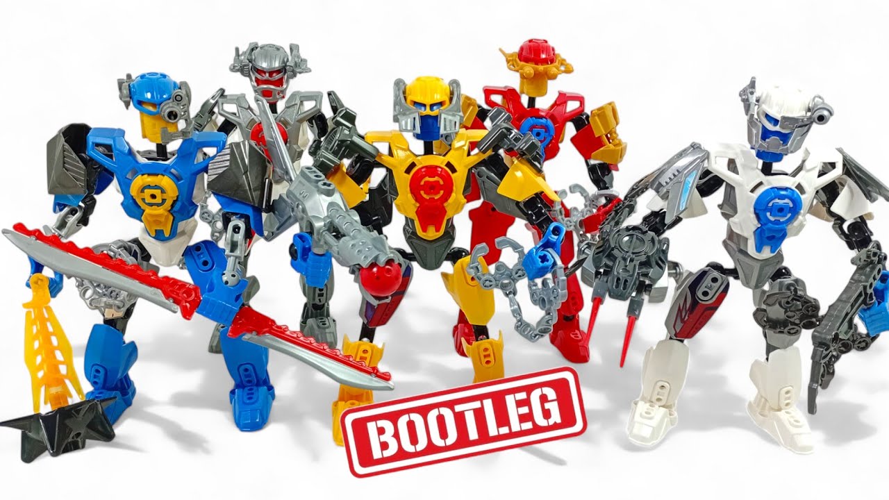 Me compré 5 Bionicle Hero Factory BOOTLEG y les hago una super review ...