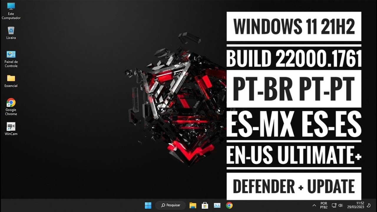 WINDOWS 11 21H2 PT-BR PT-PT ES-MX ES-ES EN-US ULTIMATE + DEFENDER ...