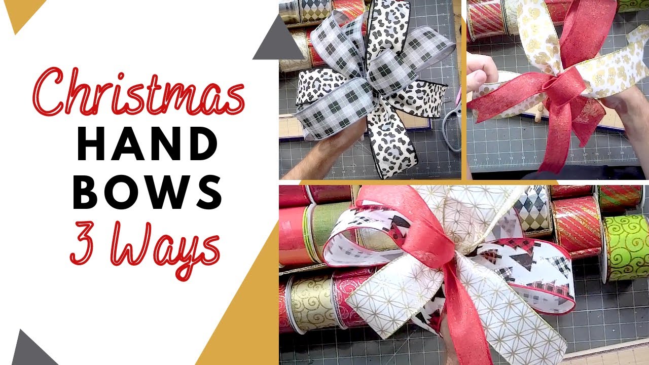 DIY Christmas Bows with the EZ Bow Maker Tutorial - 3 Ways - YouTube