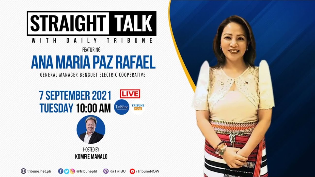 Ana Maria Paz Rafael | Straight Talk with Daily Tribune - YouTube