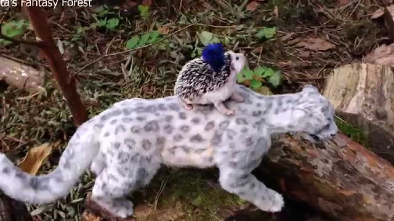 Snow Leopard poseable soft sculpture by Zlata's Fantasy dolls - YouTube
