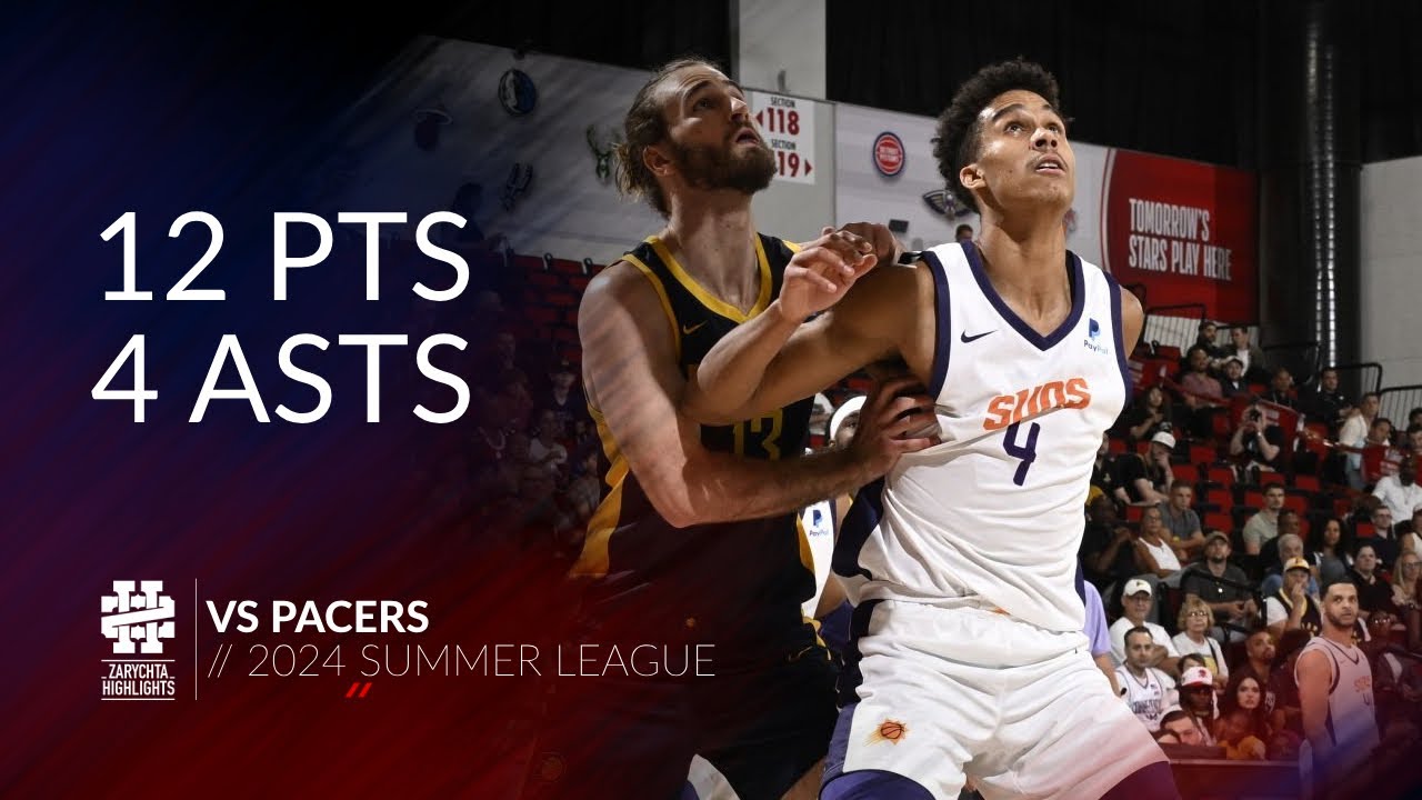 Oso Ighodaro 12 pts 4 asts vs Pacers 2024 Summer League - YouTube