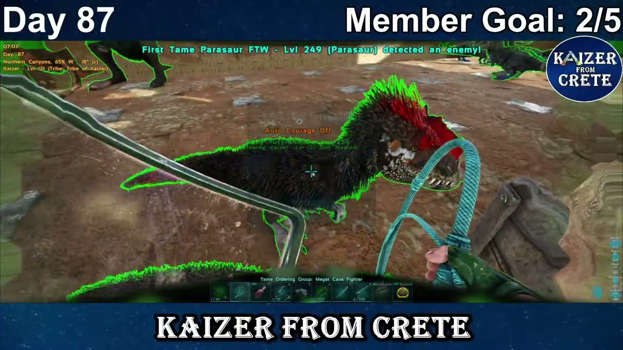 Raising the Rex Army! [SE] Day 87 of ARK 100 Days But Enemy Turrets ...