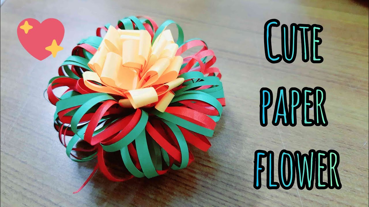 DIY cute paper flower..🌸 Super easy 😍.Must try.. - YouTube